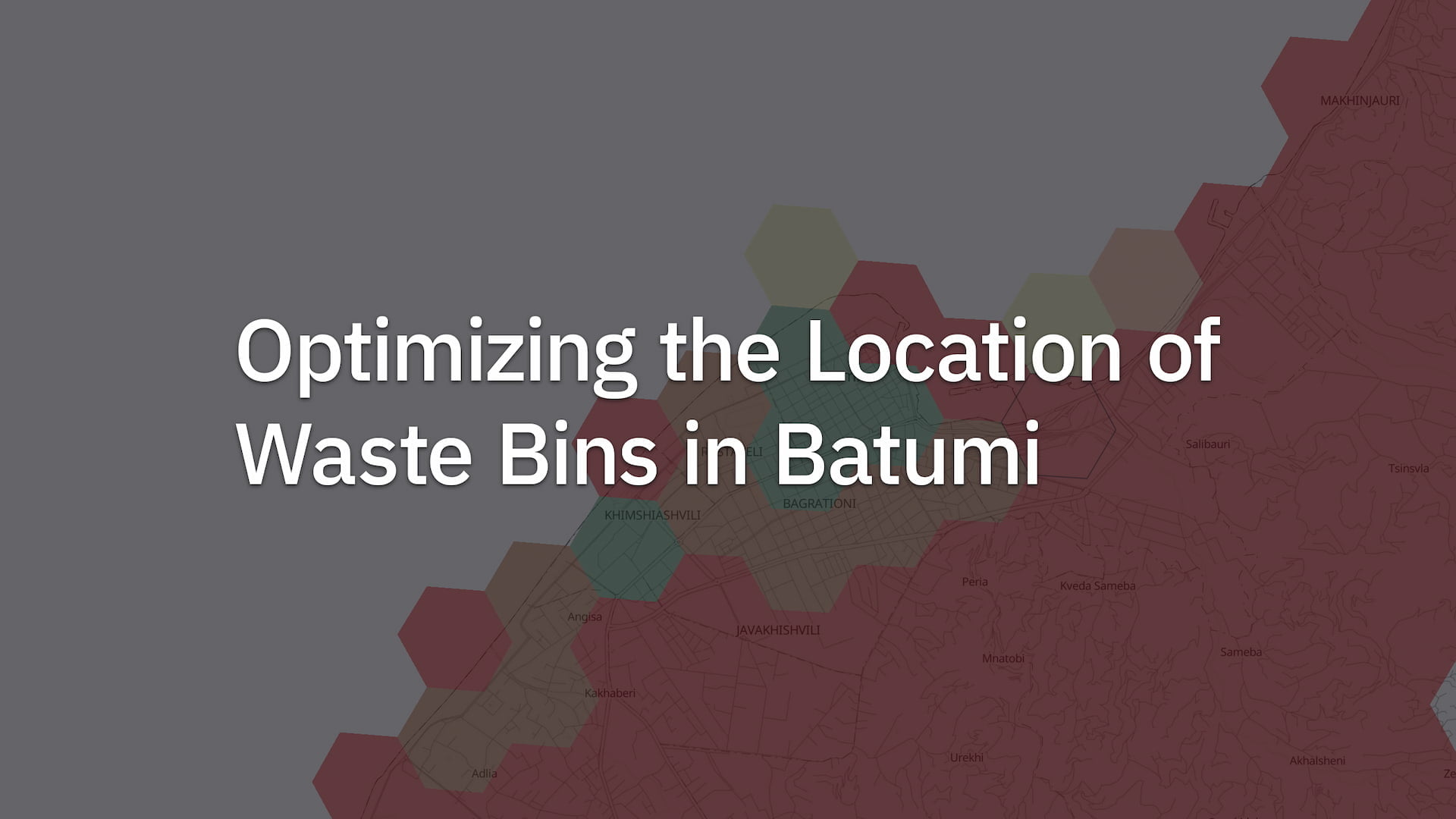 Optimizing the Location of Waste Bins in Batumi