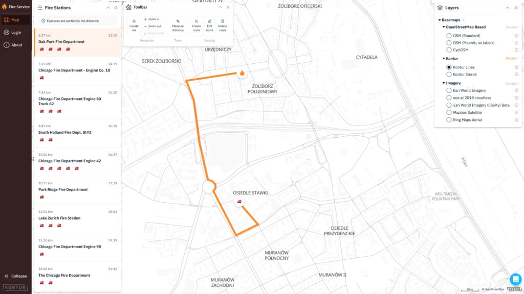 Open-Source UI Kit for Geospatial Applications